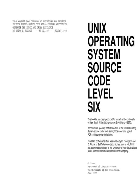 Unixos Source Codepdf Office Equipment Electrical Engineering