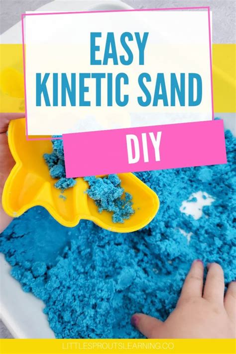 Recipe For Homemade Kinetic Sand Little Sprouts Learning