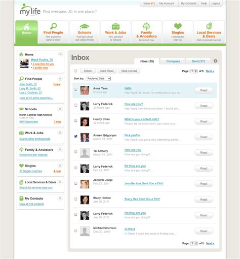 Web Inbox Design By Katty Wu At Coroflot Com