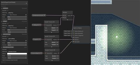 a simple shader graph to get sprite shape s color property to work