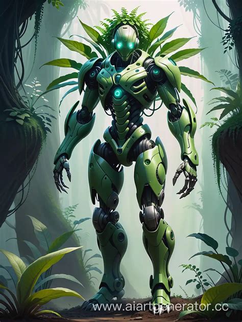 Enigmatic Humanoid Plant In Concept Art Style Ai Art Generator