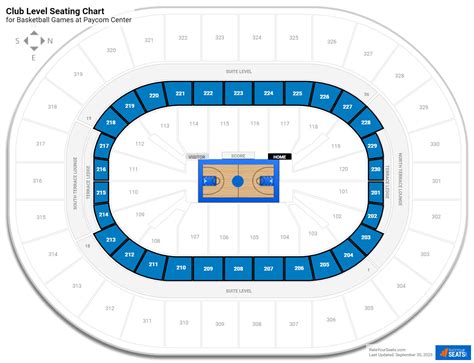 Paycom Center Seating Chart With Seat Numbers Pe