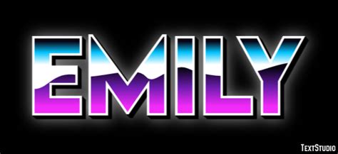 Emily Text Effect And Logo Design Name