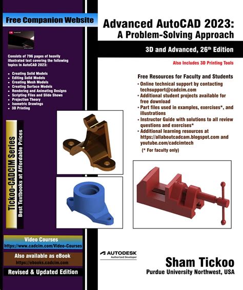 advanced autocad 2023 a problem solving approach 3d and advanced