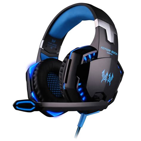 Glowing PS4 Gaming Headset With Mic Wired Game Hea Grandado