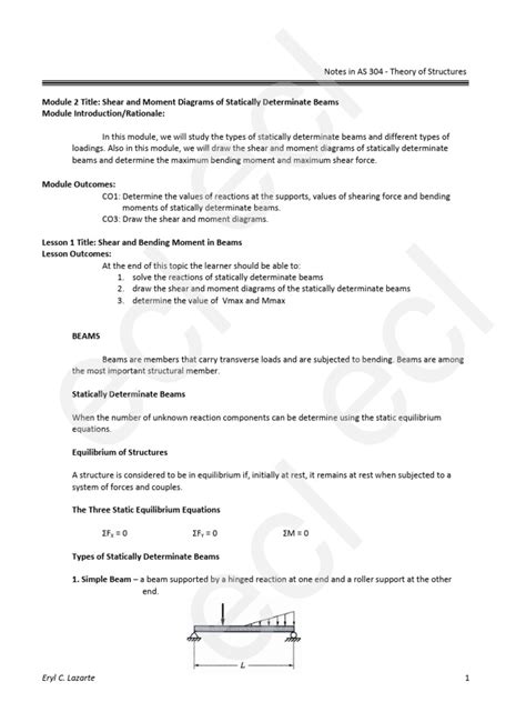 Shear And Moment Diagrams Guide Pdf Beam Structure Bending