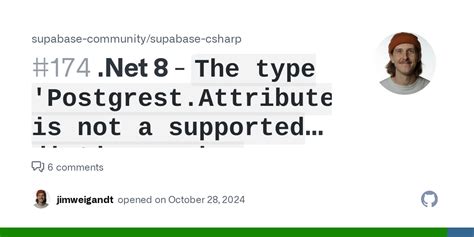 8 `the type postgrest attributes primarykeyattribute is not a