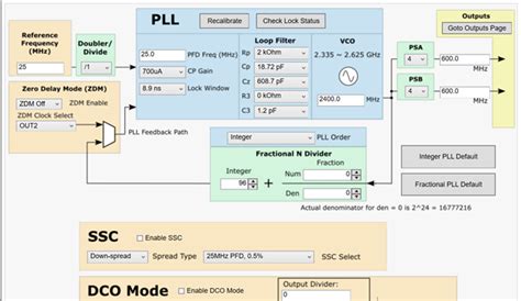 CDCE Q SMPS RF Designer Wants To Set Up This Clock Generator To Output Reference Clock On