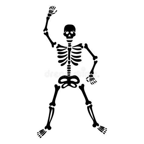 Dancing Black Skeleton Vector Illustration Stock Vector Illustration Of Culture Graphic