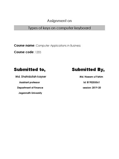 assignment on types of computer keyboard pdf computer keyboard computing