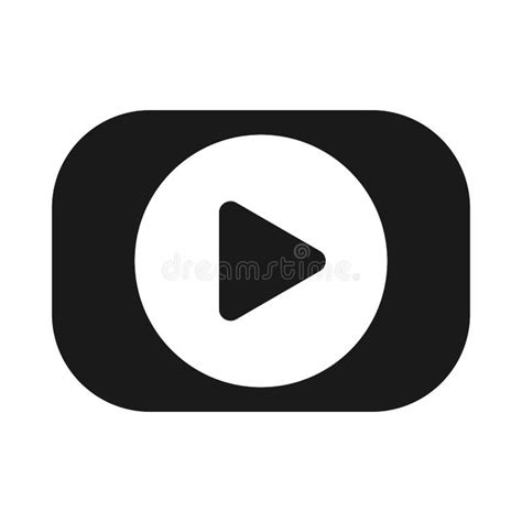Play Button Icon Video Or Music Player Button Vector Illustration