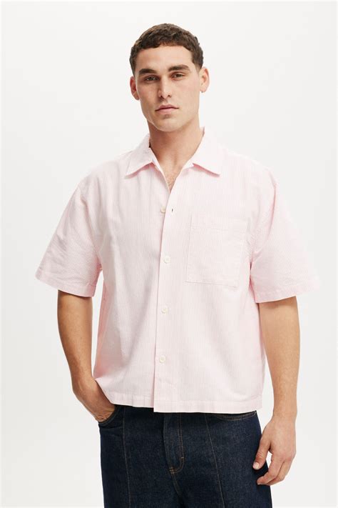 Ventura Short Sleeve Shirt Pink Mini Stripe