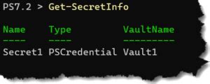 PowerShell Encrypt Password Command Via Secret Management Module