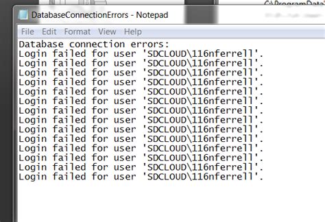 Database Connection Error As2018 Autodesk Community