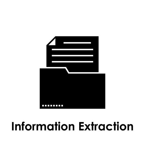 Folder Docs Information Extraction Vector Icon Illustration 23015852