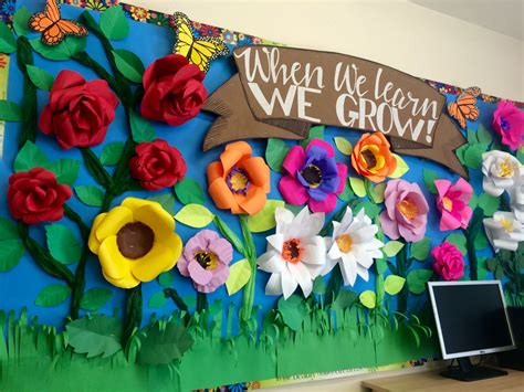 Spring Flower Bulletin Board
