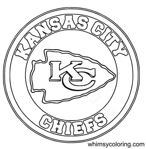 21 Free Kansas City Chiefs Coloring Pages Printable Whimsy Coloring