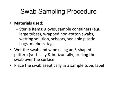 Ppt Environmental Sampling Of Surfaces Powerpoint Presentation Free Download Id 2365473
