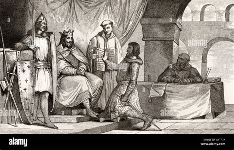 Louis Ii Known As Louis The Stammerer 846 879 Receives An Oath Of