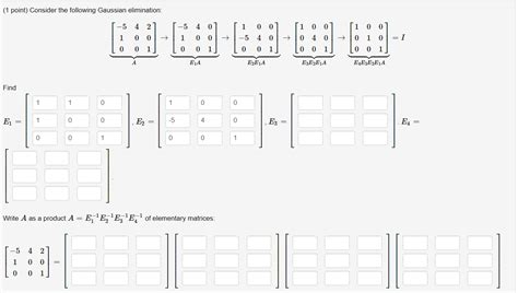 solved 1 point assume that a is a matrix with three rows