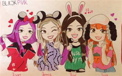 Draw So Cute Rose Blackpink Lovinbeautystuff