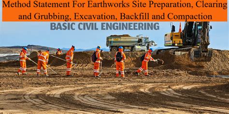 Method Statement For Earthworks Site Preparation Clearing And Grubbing