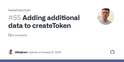 Adding Additional Data To CreateToken Issue Laravel Sanctum GitHub