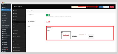 Set Up The Post Layout Crowdytheme Support