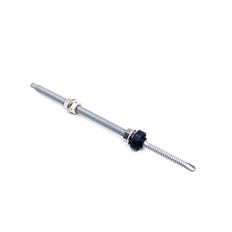 Geomet Dowel Screw Self Drilling Hanger Bolt With Din6923 Nut And Epdm