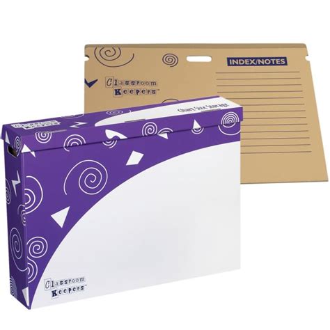 Classroom Keepers® Chart Poster Size Storage Box And Folders 1 Storage Box 3 Folders