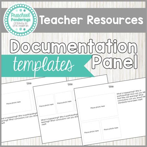Project Approach Documentation Panel Templates For Project Based Learning