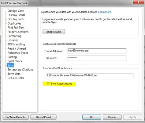 Endnote X Sync Error You Have Made Changes That Have Not Been Synced EndNote General