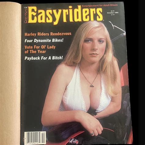 Vintage Easyriders Motorcycle Magazine October Depop