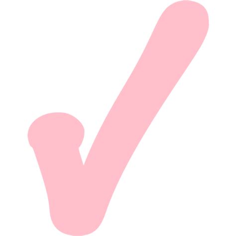 Pink Check Mark 5 Icon Free Pink Check Mark Icons