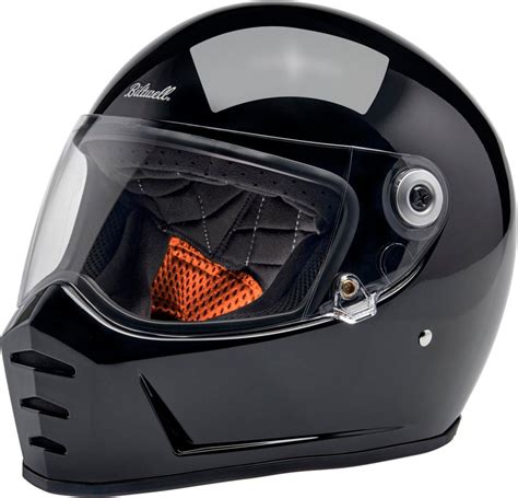 Biltwell Lane Splitter Gloss Black Motorcycle Helmet Power Sports