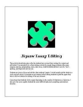 Essay Editing Group Activity Version 2 By Secondary ELA Solutions By Kari