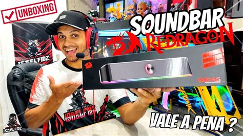 Soundbar REDRAGON ADIEMUS RGB unboxing/review Vale a pena ? e boa de ...