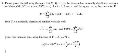 solved 4 please prove the following theorem let y1 y2