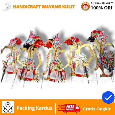 Jual Paket Kurowo 5 Wayang Kurowo Kurawa Aswotomo Dursosono Kartomarmo