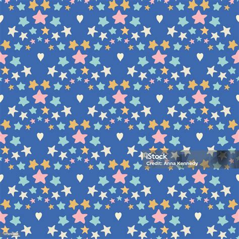 스타 무지개 원활한 반복 패턴 하트 어린이와 아기 프로젝트에 이상적인 달콤한 손으로 그린 벡터 디자인 연속무늬에 대한 스톡 벡터 아트 및 기타 이미지 Istock
