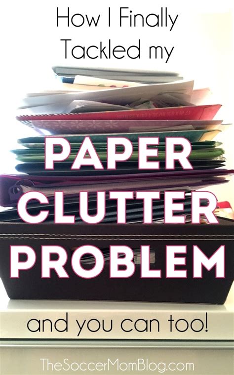 How To Get Rid Of Paper Clutter At Home Paper Clutter Paper Clutter Organization Organizing