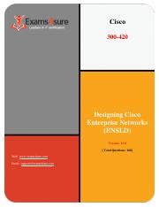 Study Guide For Designing Cisco Enterprise Networks ENSLD Course Hero