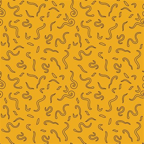 Premium Vector Parasitic Worms Or Helminths Vector Outline Seamless