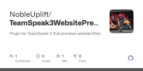Github Nobleupliftteamspeak3websitepreview Plugin For Teamspeak 3 That Previews Website Titles