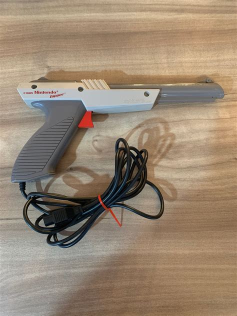 Gray Light Gun Zapper Rifle For The Nintendo Nes Console Pixel Retro Com