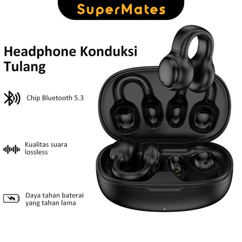 Jual Headphone Bluetooth Konduksi Tulang Clip On Nirkabel Peredam Bising Bukan Headphone Yang
