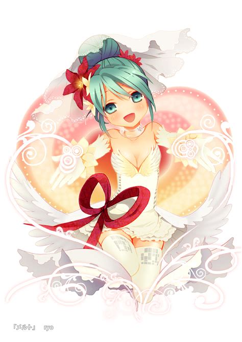Friendly Sky Hatsune Miku Hatsune Miku White Dress Melt Vocaloid