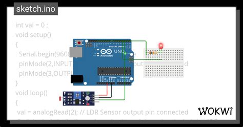 Auto Dimming Of Light Using Ldr Wokwi Esp32 Stm32 Arduino Simulator