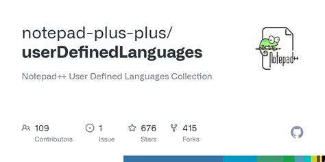 Github Notepad Plus Plususerdefinedlanguages Notepad User Defined
