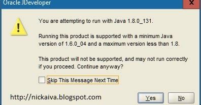 Welcome To Nick Aiva S Blog JDeveloper G Setting Up The Newest Java Development Kit